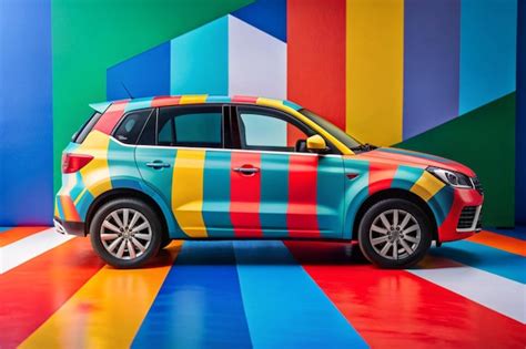 Abstract Car Advertisement Mock Up For Car Social Media Post Premium