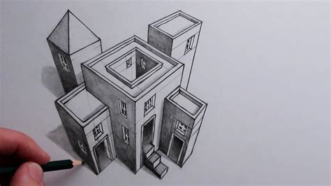 How To Draw A 3d Buildings