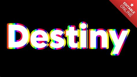 Destiny GIO YT Text Effect Generator