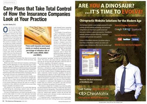 Posture Documentation The American Chiropractor May 2010