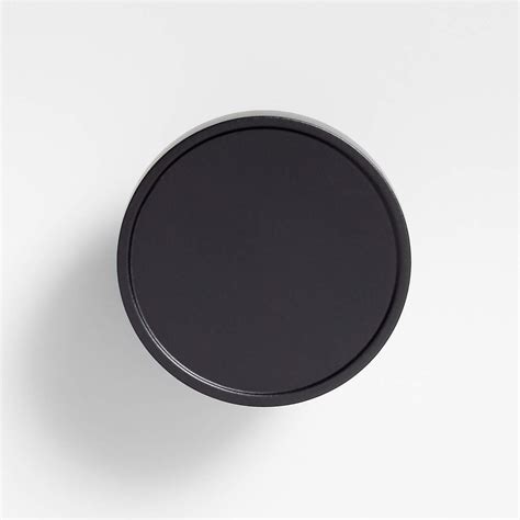 Bria Flat Round Black Knob Reviews Crate And Barrel Canada