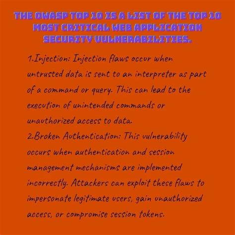 Prince Barai On Linkedin The Top 10 Owasp Vulnerability Senselearner