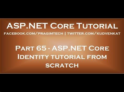 ASP NET Core Identity Tutorial From Scratch YouTube
