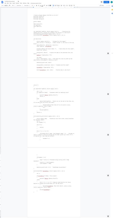 C Need Help Figuring Out Why My Qsort Function Wont Sort R