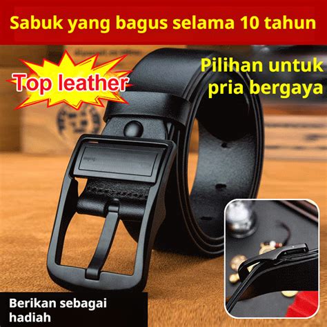 Jual Sabuk Gesper Pin Kasual Sabuk Pria Ikat Pinggang Gesper Pin Pria Sabuk Kasual Bisnis Sabuk