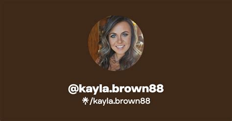 Kayla Brown Instagram Facebook Tiktok Linktree