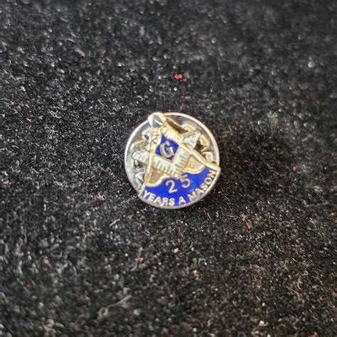 Vintage Masonic 25 Year Pin Tie Tack Pin Ebay