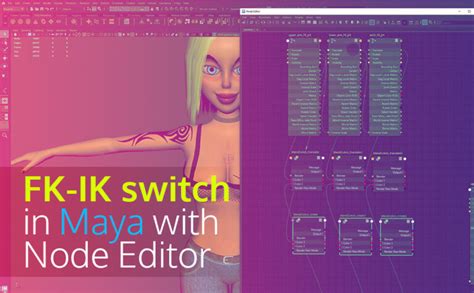Create An Fk Ik Switch Arm In Maya With Node Editor