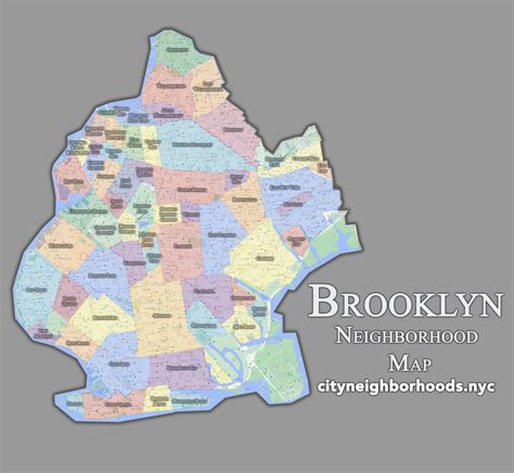 Nyc Brooklyn Neighborhoods Mapbrooklyn Bridge Park Map