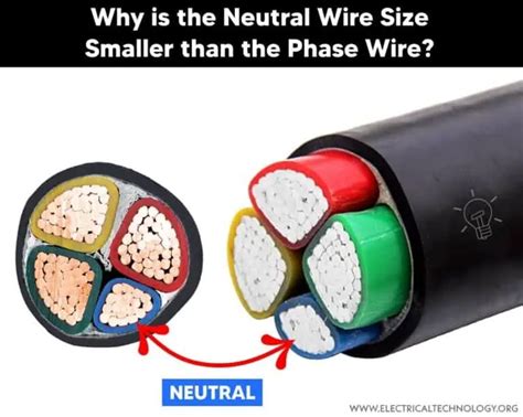 Why Is The Neutral Wire Size Smaller Than The Phase Wire