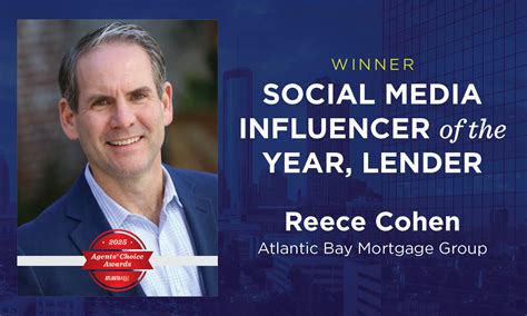Social Media Influencer Of The Year Lender Reece Cohen Atlantic Bay