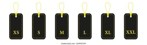 Set Clothing Size Labels Xs S Stock Vector Royalty Free Shutterstock