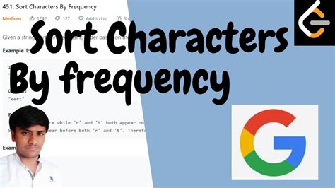Sort Character By Frequency Solving With Heap Java Solution Youtube