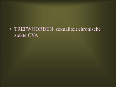 Ppt Seksualiteit Na Een Cva Powerpoint Presentation Free Download