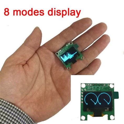 Mini 0 96 Inch Oled Music Spectrum Display Analyzer Pc Power Amplifier Audio Level Indicator