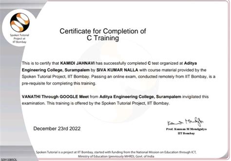 jahnavi k on linkedin spokentutorial