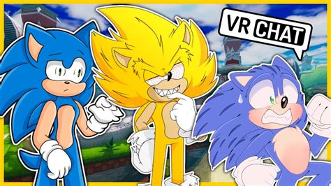 Movie Sonic And Modern Sonic Meet Fleetway In Vrchat Youtube