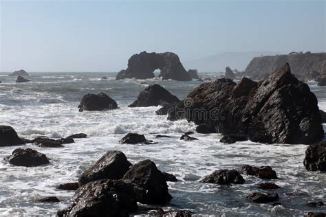 Pacific Coast Sonoma County California Stock Image Image Of States