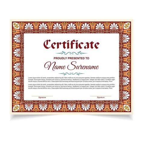 Certificate Border Vector Art Icons And Graphics For Free Download