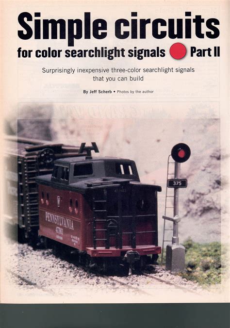 Signalling Searchlight Based On Model Railroader 042001 Issue Model