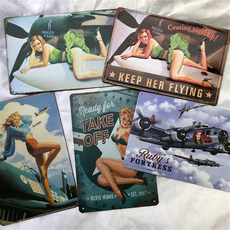 Metal Pinup Signs Etsy