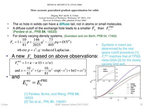 Ppt Introduction To Density Functional Theory Ronald Cohen Geophysical Laboratory Powerpoint