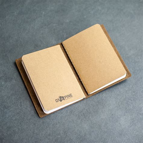 Kraft Notebook Refills For Refillable Leather Pocket Journals Ox And Pine