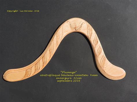 Plumage Création De Luc Cormier Boomerang