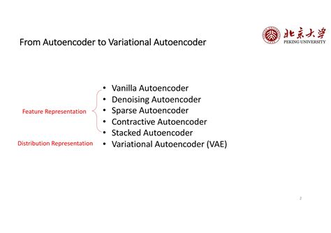 explanation of autoencoder to variontal auto encoder ppt