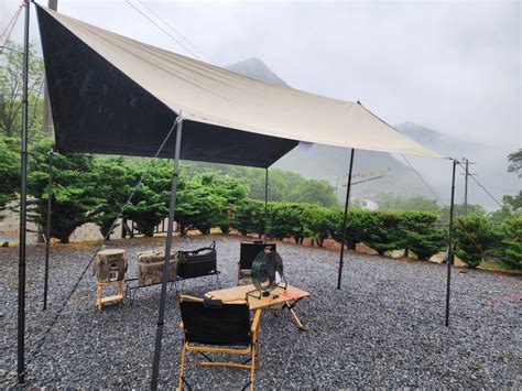 블랙 코팅 렉타 타프 추천 어반사이드 프로텍트3 타프 치는법 네이버 블로그