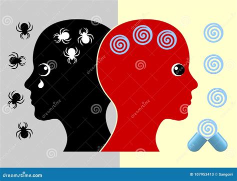 Panic Disorder Medication Stock Illustration Illustration Of Sign
