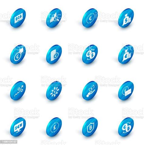 파이 차트와 달러 유로 기호가 있는 코인 머니 머니 백 재무 성장 백분율 위쪽 화살표 및 교환 아이콘을 설정합니다 벡터 3차원