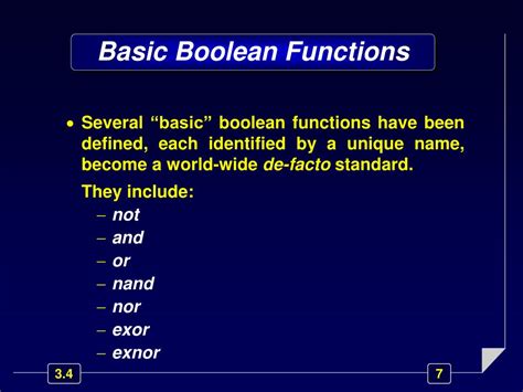 ppt basic boolean functions powerpoint presentation free download