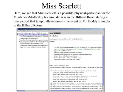 Ppt Analyzing Mr Boddys Murder In Clue The Role Of Miss Scarlett