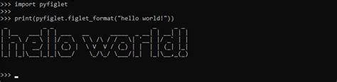 Creando Texto En Caracteres Ascii Con Pyfiglet El Programador