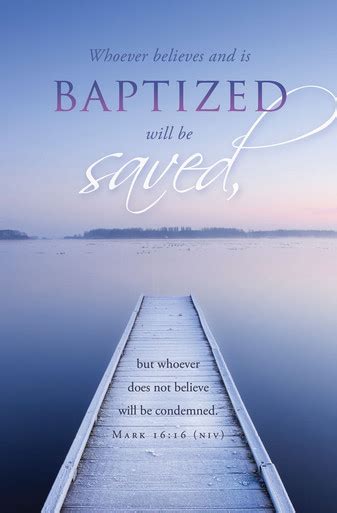 Church Bulletin 11 Baptism Whoever Believes Pack Of 100