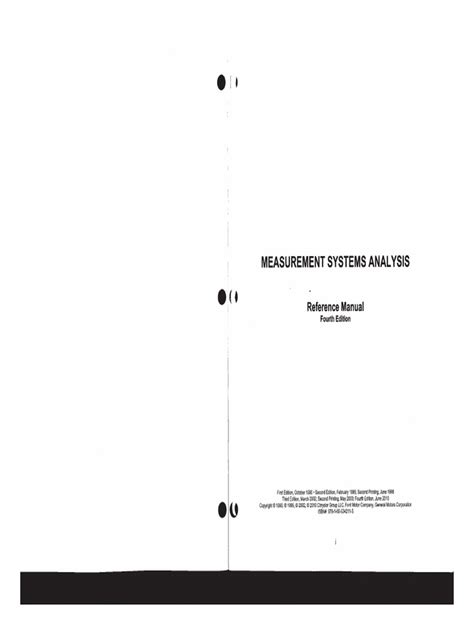 Msa 4th Edition Pdf Statistics Applied Mathematics
