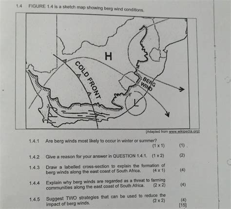1 4 Figure 1 4 Is A Sketch Map Showing Berg Wind Conditions [adapted Fro