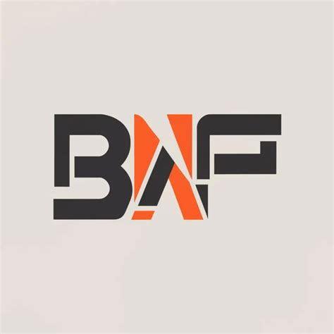 Logo Design For Baf Minimalistic Symbol Baf On Clear Background Ai Logo Maker