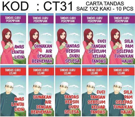 Carta Keceriaan Sekolah Poster Tandas