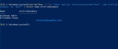 Configure Mailbox Quotas And Archives On Exchange Server ComputingForGeeks
