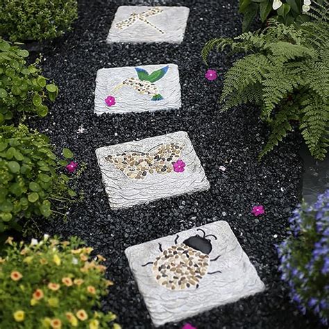 Elitix Stepping Stone Square Step Gardening Stones With