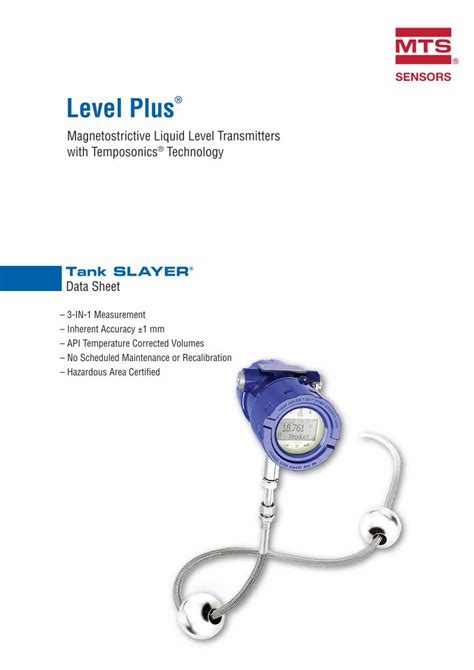 Pdf Tank Slayer Data Sheet Paw Ta 3 I Level Plus ® Tank Slayer Data