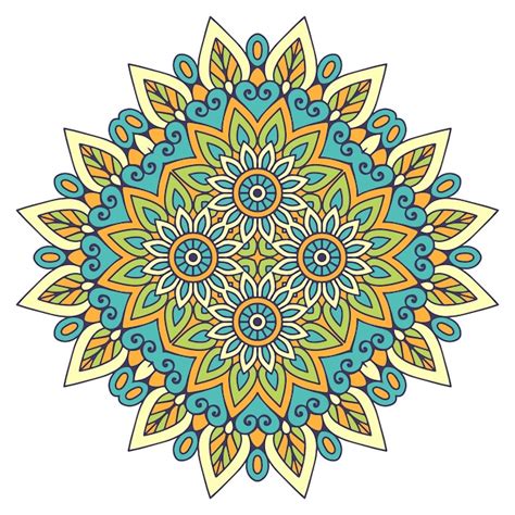 Premium Vector Decorative Geometric Tile Illustration