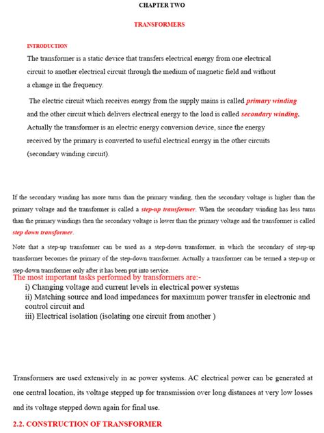Chapter Two Pdf Transformer Inductor