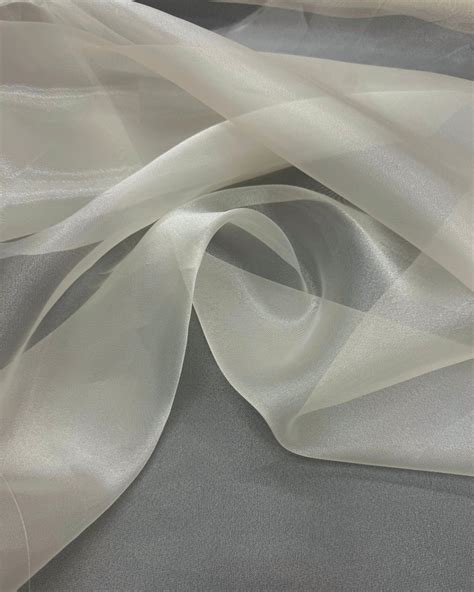 Ivory Sheer Organza Fabric By The Yard Ivory Organza Fabric Ivory