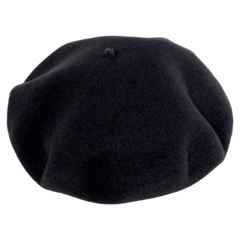Wool Basque Beret By Héritage Par Laulhère L Black