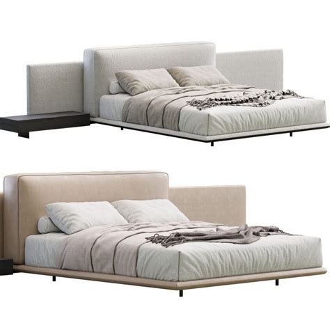 Minotti Horizonte Bed 359440 3d Model Download 3d Model Minotti