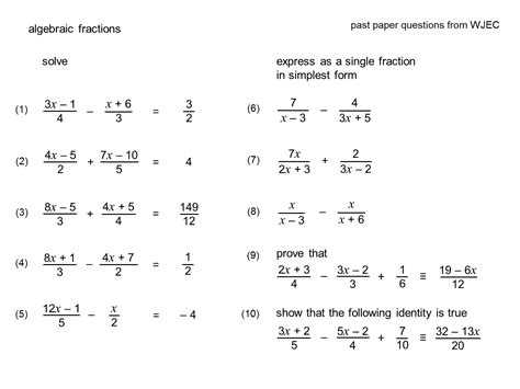 Median Don Steward Mathematics Teaching Algebraic Fractions