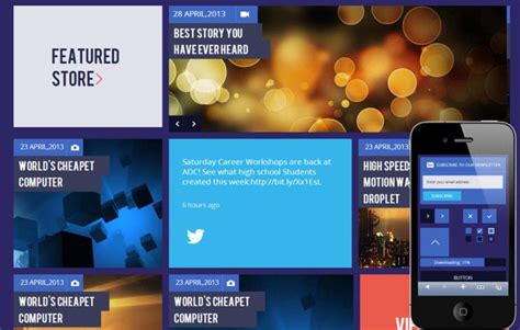 Blog Magazine Flat Responsive Web Mobile UI Kit